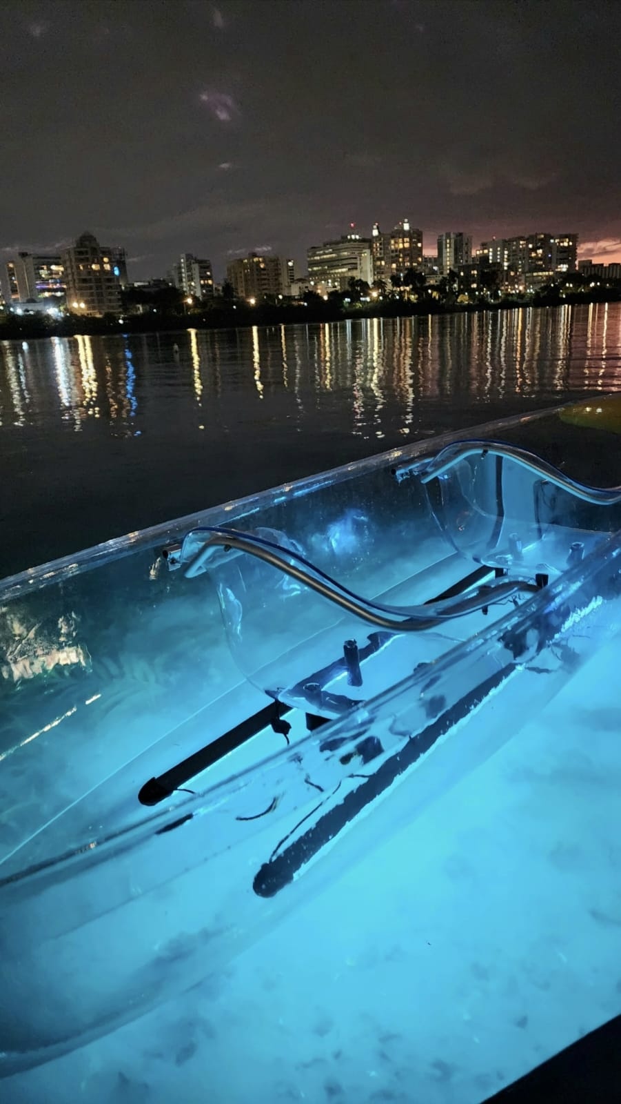 Day & Night Clear Kayak Condado Lagoon | Search Scuba